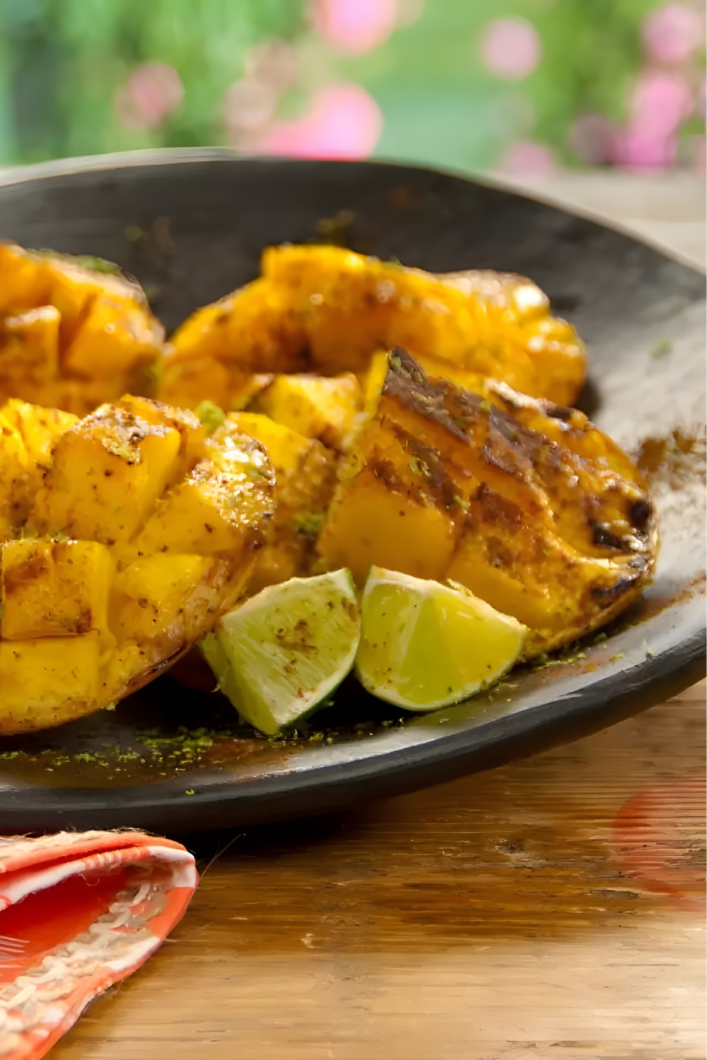 Grilled Mango with Lime, Salt and Ancho Powder - Baya Secret Recipes