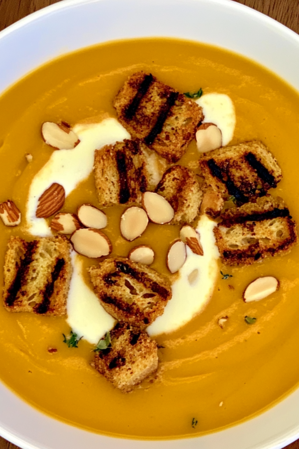 Bobby Flay Roasted Butternut Squash and Saffron Soup with Toasted ...
